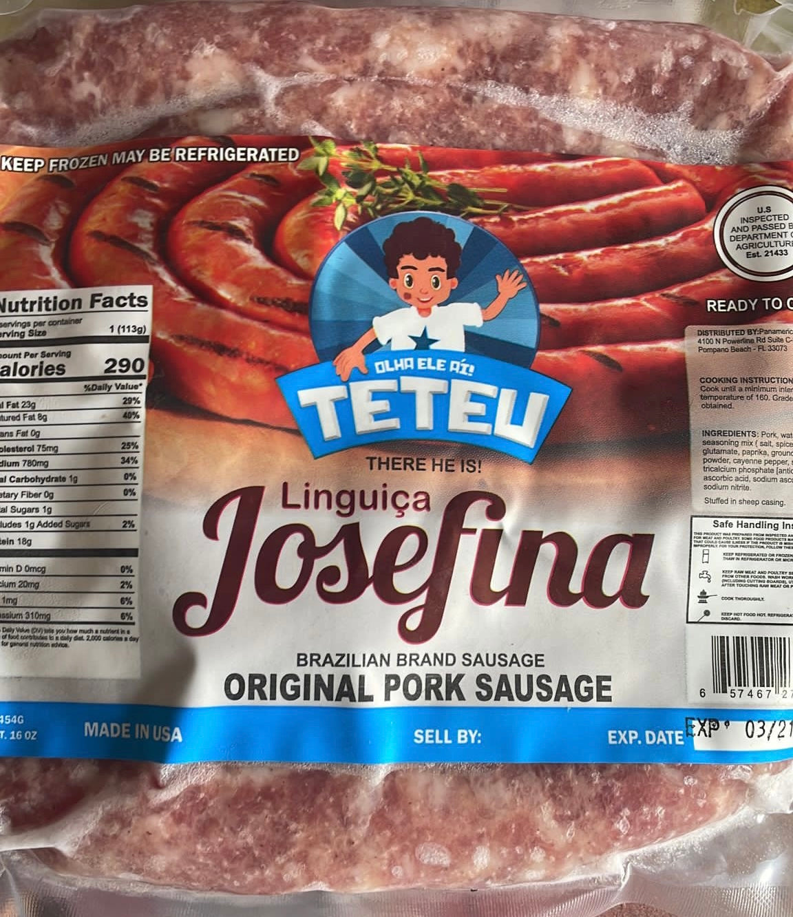 Teteu Linguiça Josefina Original – Emporio Brasil